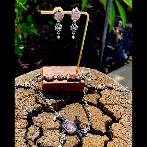 Brighton | Jewelry | Vintage Brighton Pink Crystal Set | Poshmark
